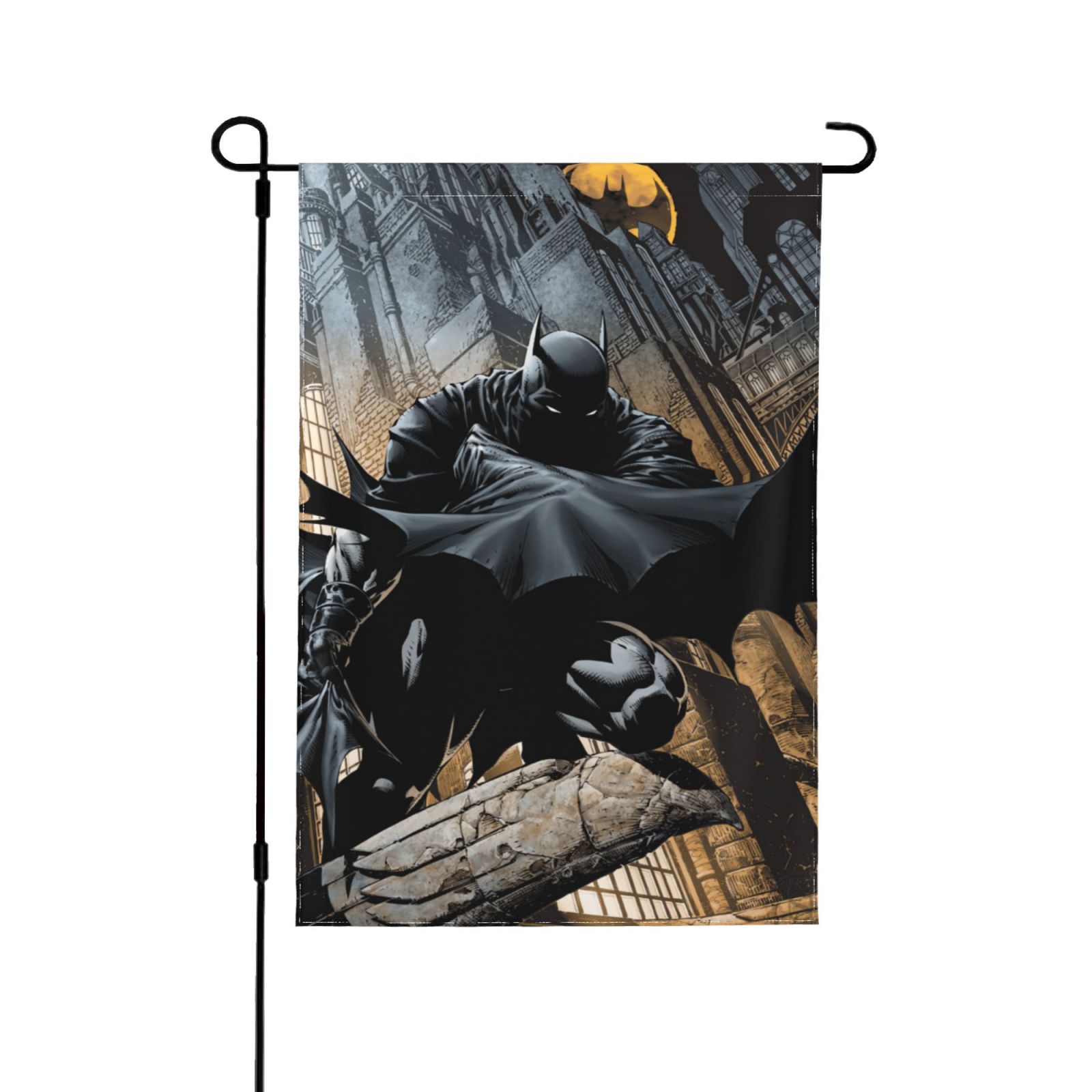 Bat_man Double Sided Cartoon Yard Flags 12.5x18 Inch Burlap Outdoor ...