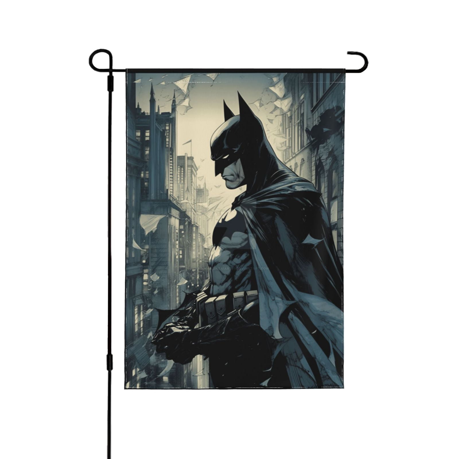 Bat_man Double Sided Cartoon Yard Flags 12.5x18 Inch Burlap Outdoor ...