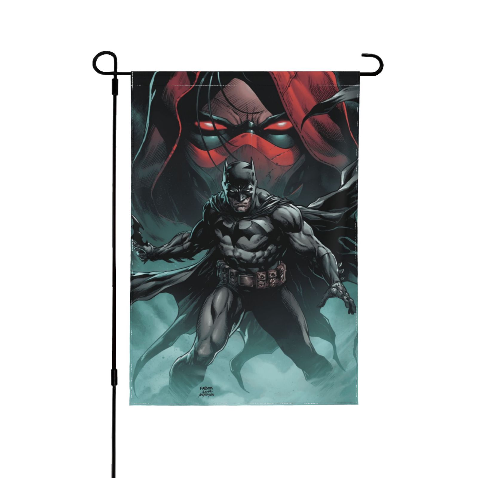 Bat_man Double Sided Cartoon Yard Flags 12.5x18 Inch Burlap Outdoor ...
