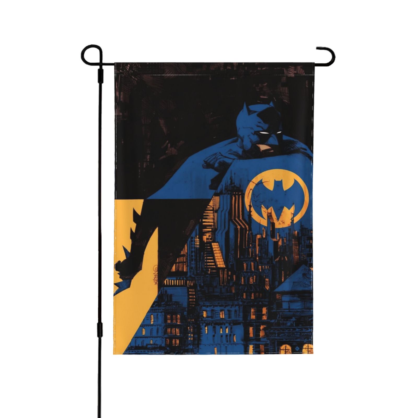 Bat_man Double Sided Cartoon Yard Flags 12.5x18 Inch Burlap Outdoor ...