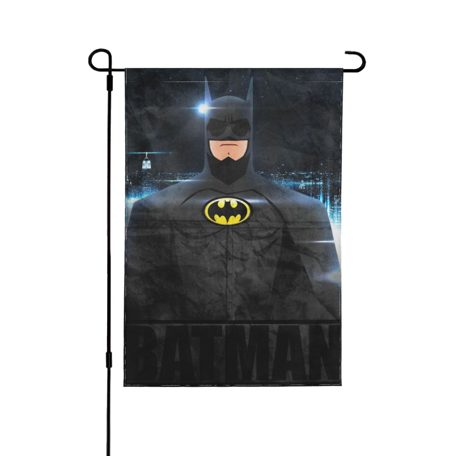 Bat_man Double Sided Cartoon Yard Flags 12.5x18 Inch Burlap Outdoor ...
