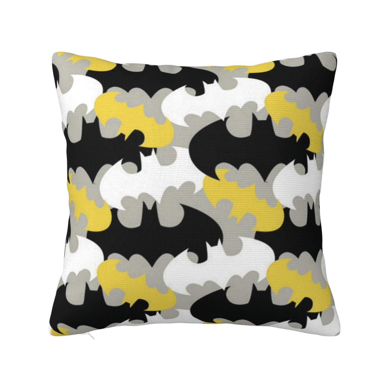 Bat_man Throw Pillow Covers Faux Fur Plush Throw Pillow Covers 20x20 ...