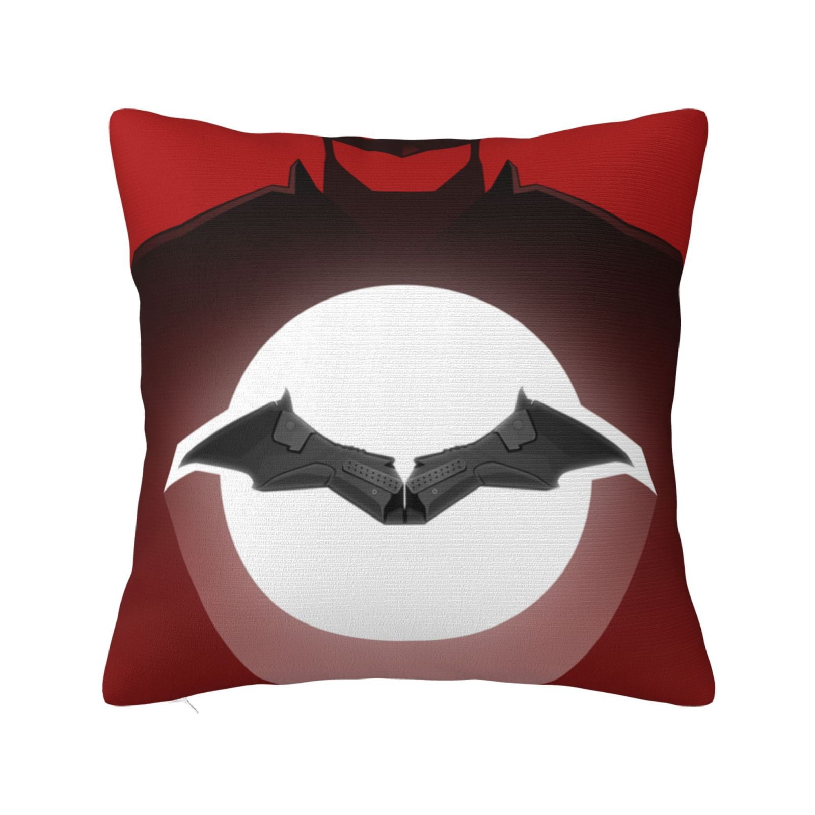 Bat_man Throw Pillow Covers Faux Fur Plush Throw Pillow Covers 20x20 ...