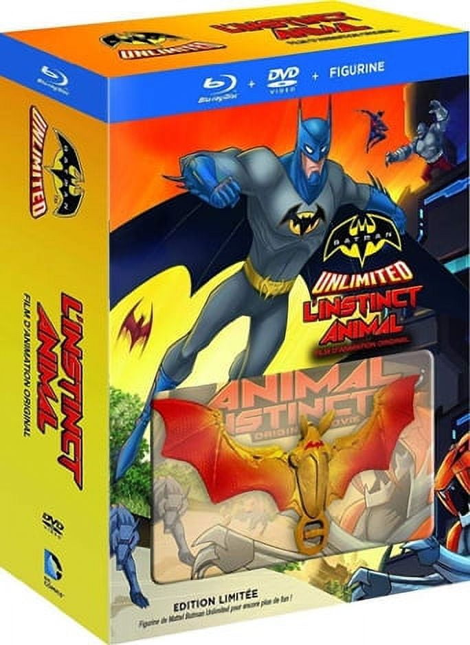 Bat man Unlimited: Animal Instincts plus Bat Figurine (Blu-Ray & DVD ...