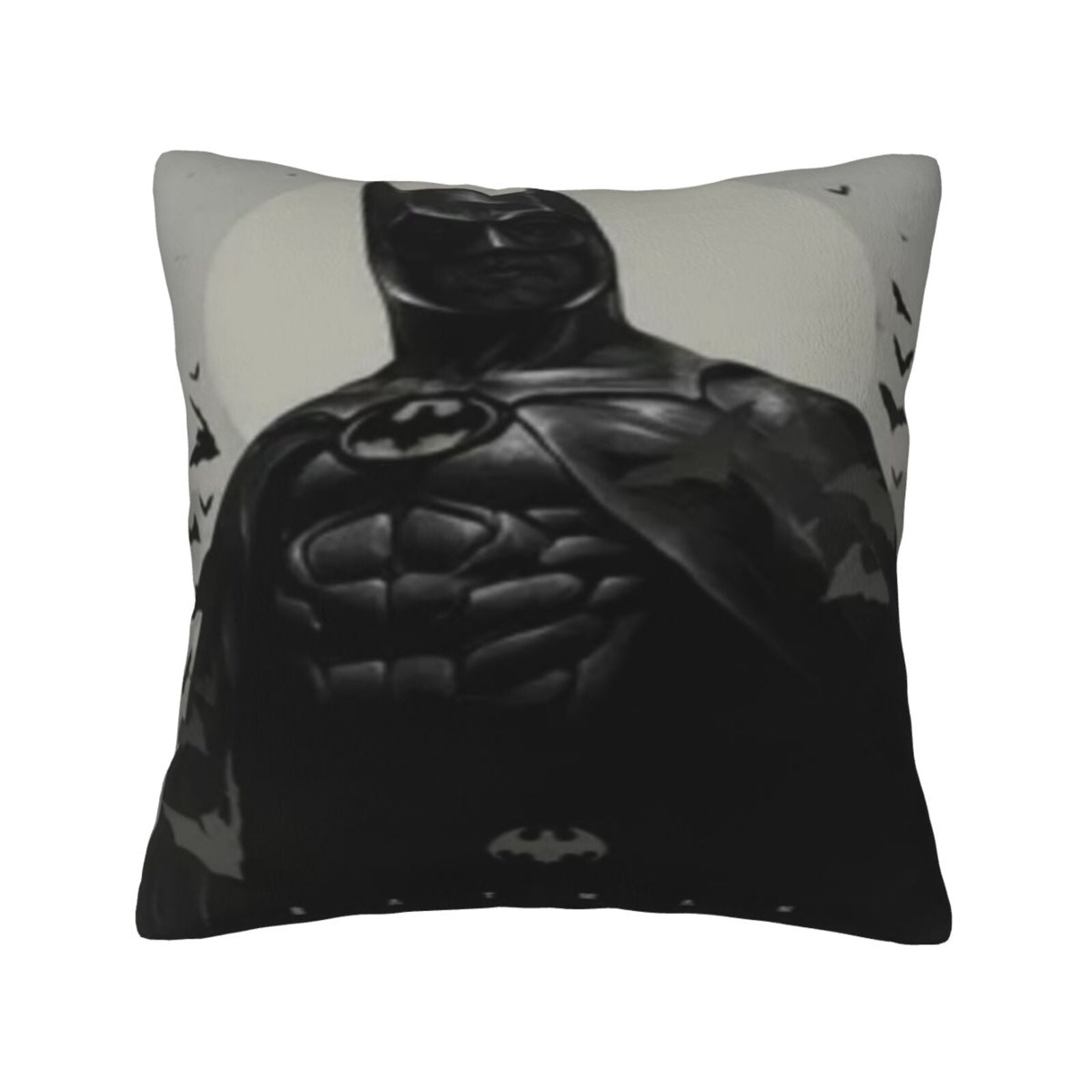 Bat_man Velvet Pillow Covers Decorative Square Pillowcase Soft Solid ...