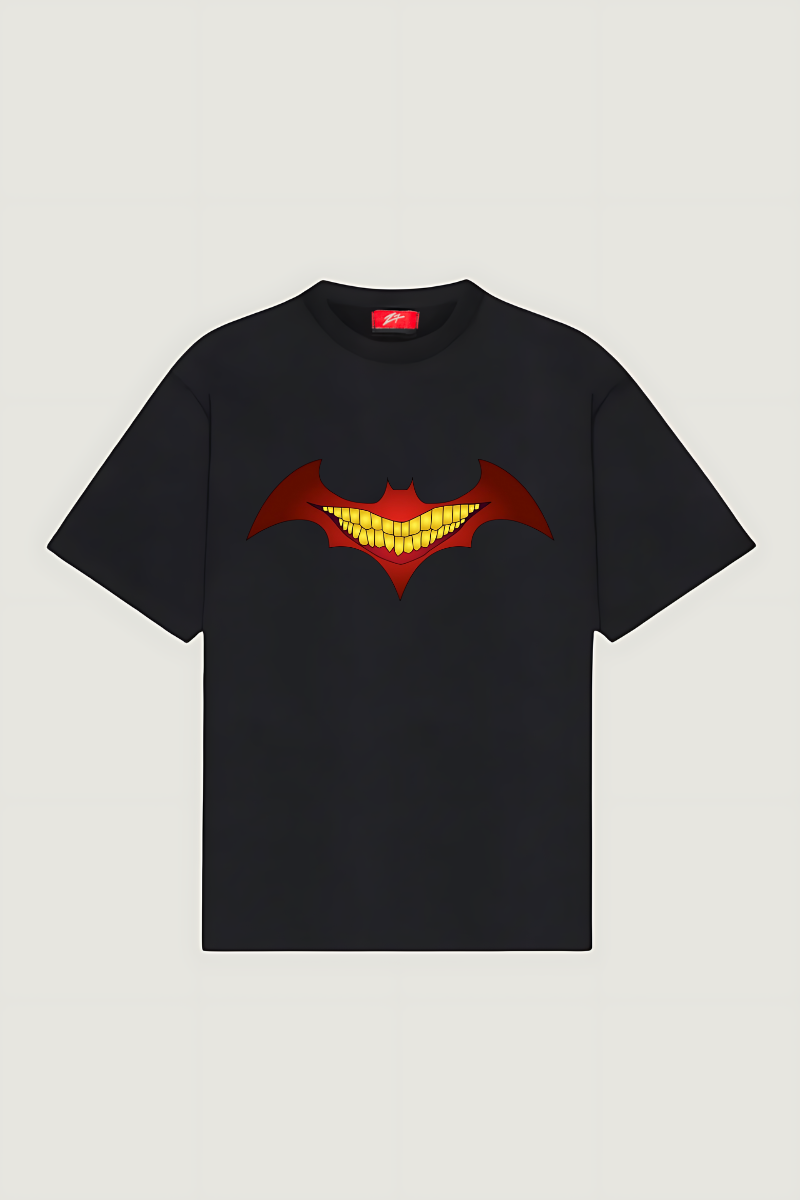 Bat’s Grin Tee – Embrace Gotham’s Dark Humor with Bold Style Up to size ...