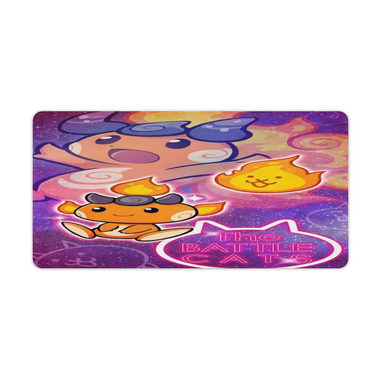 Bat-tle Cats Large Mouse Pad Rubber Lock Edge Office Mouse Pad Suitable ...