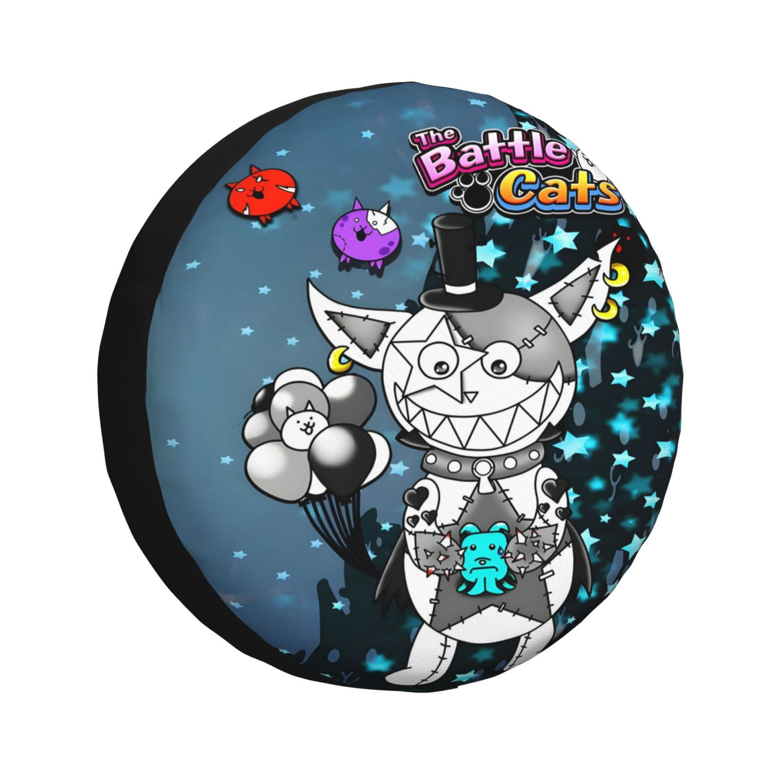 Bat-tle Cats Tire Cover Cartoon Weatherproof Universal Wheel Protectors ...