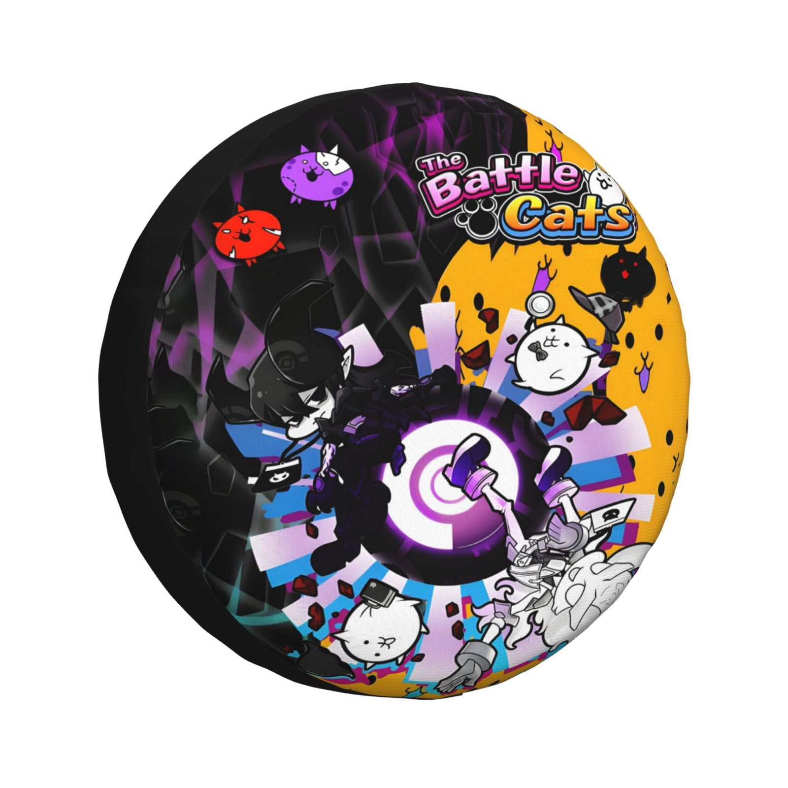 Bat-tle Cats Tire Cover Cartoon Weatherproof Universal Wheel Protectors ...