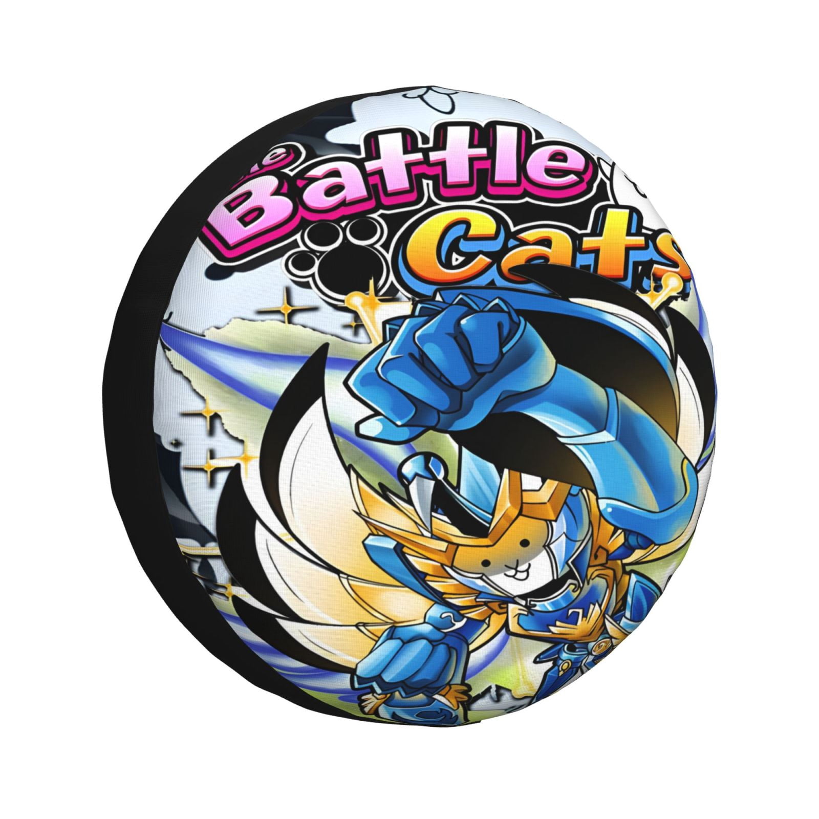 Bat-tle Cats Tire Cover Cartoon Weatherproof Universal Wheel Protectors ...