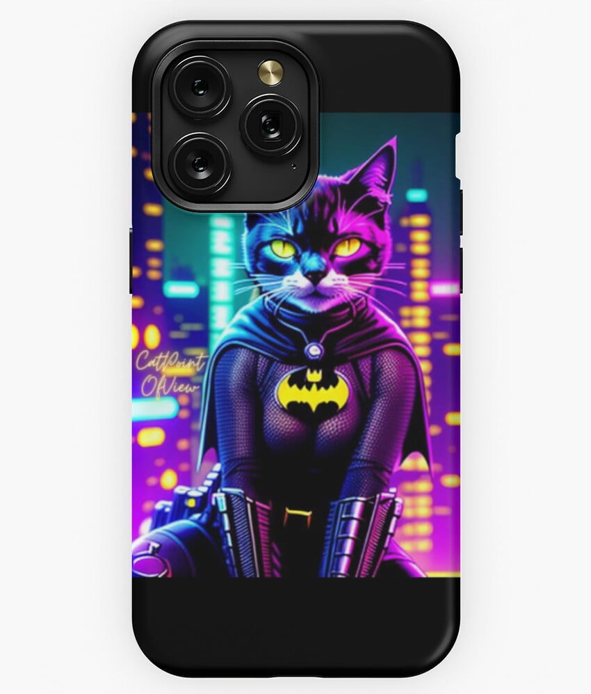 BatCat Comic Superhero Mashup G653 Phone Case for iPhone17 16 15 14 13 ...