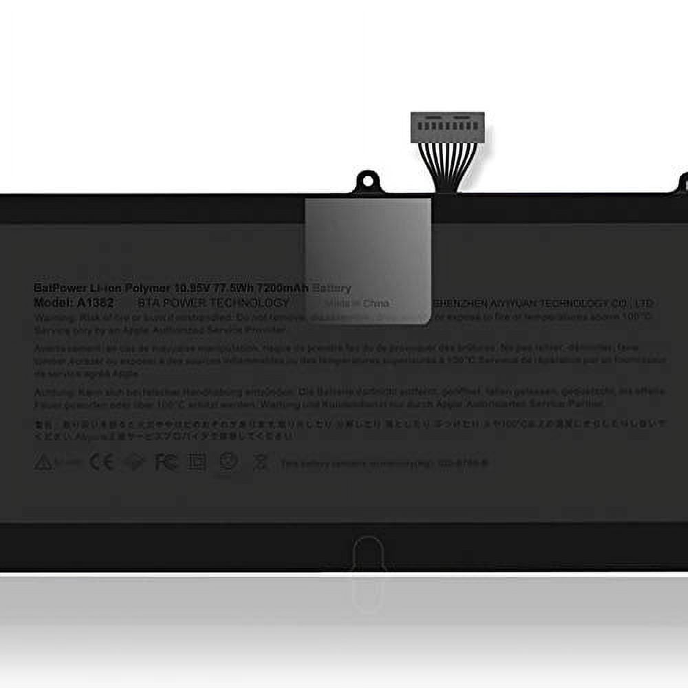 BatPower A1382 Replacement Laptop Battery for Apple Early 2011 Late ...