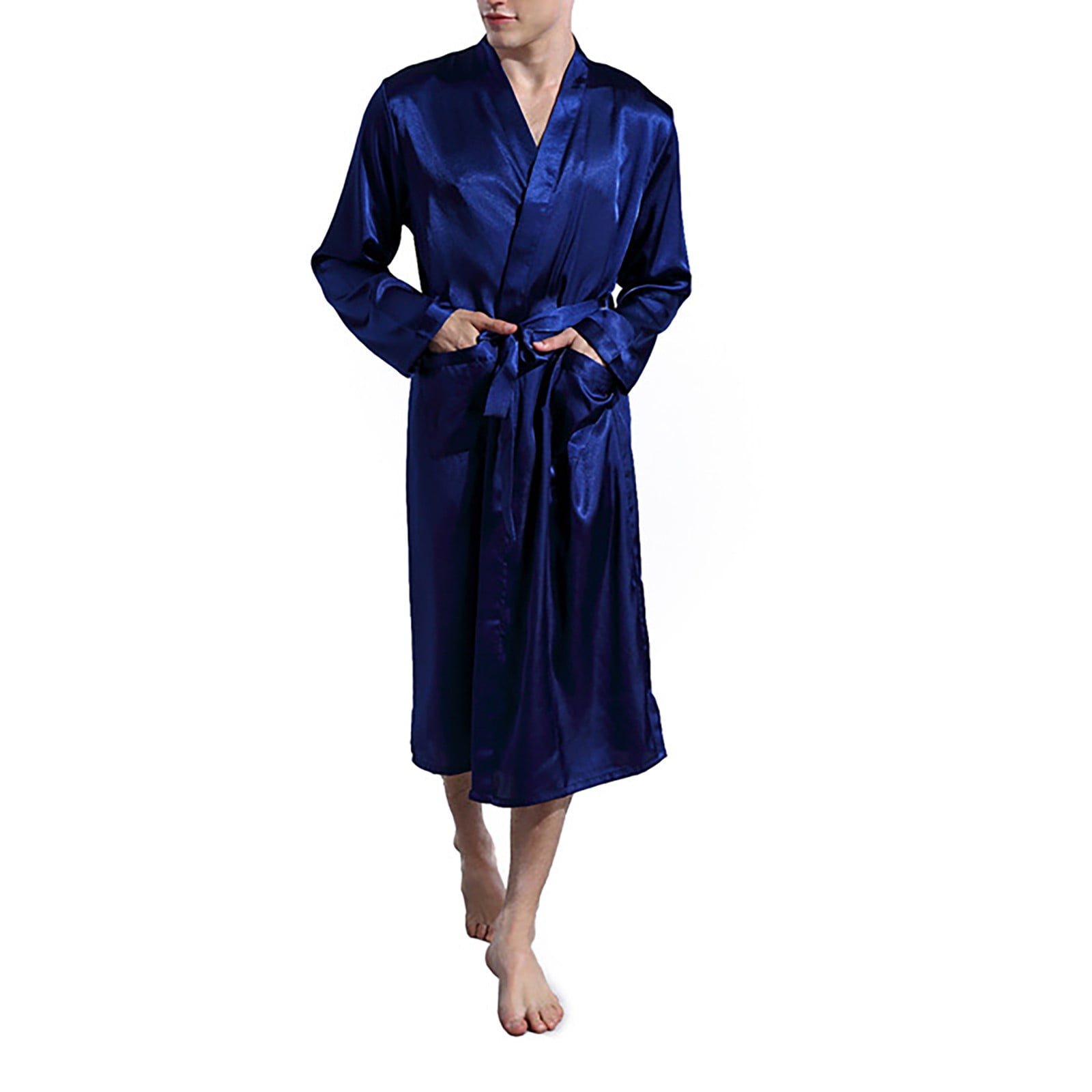 Bata De Baño Mens Terry Cloth Waffle Robes Towel Robe Thin, Solid Color ...