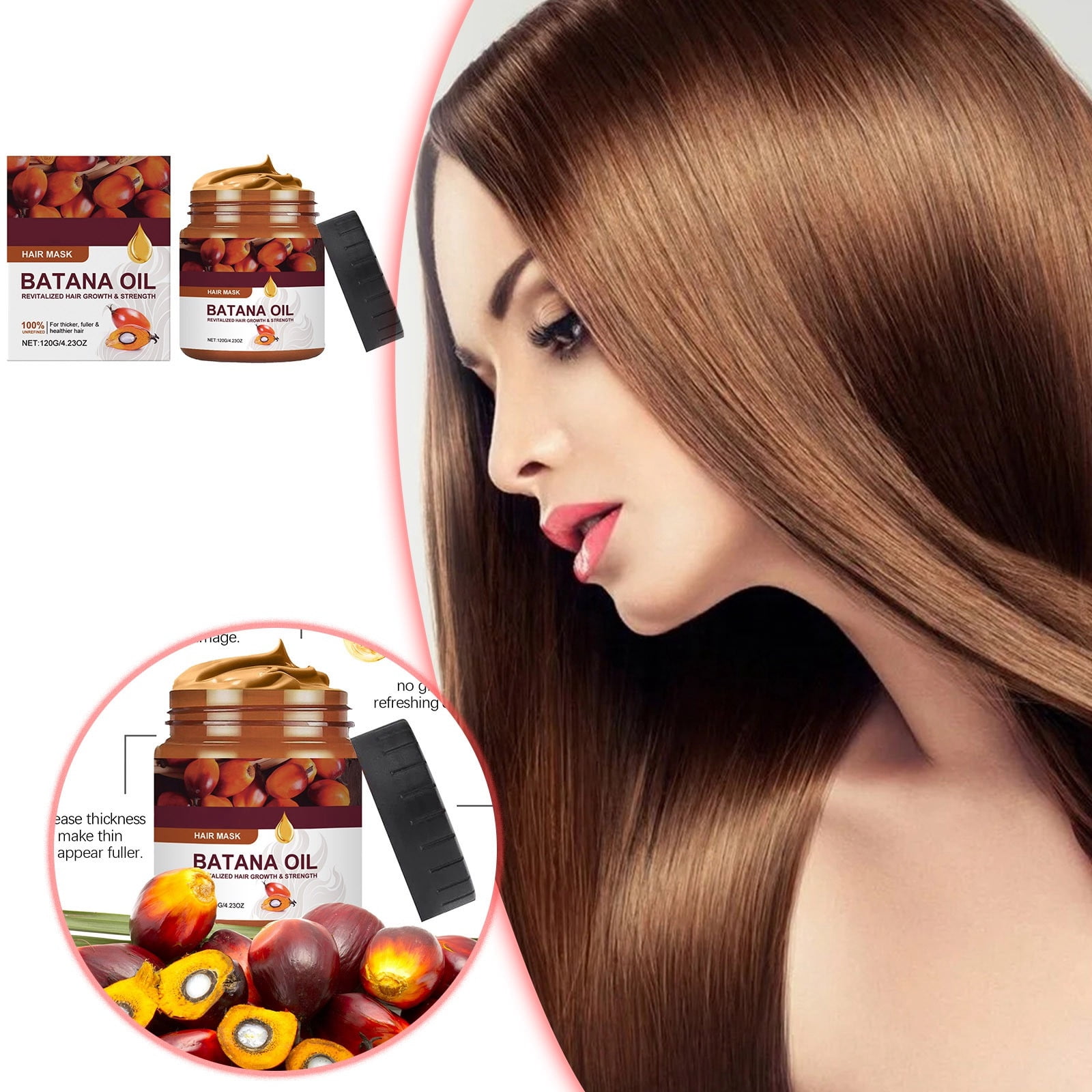 Bataana Oil Hair Conditioner Nourishing formula for Frizz Shiny Locks ...