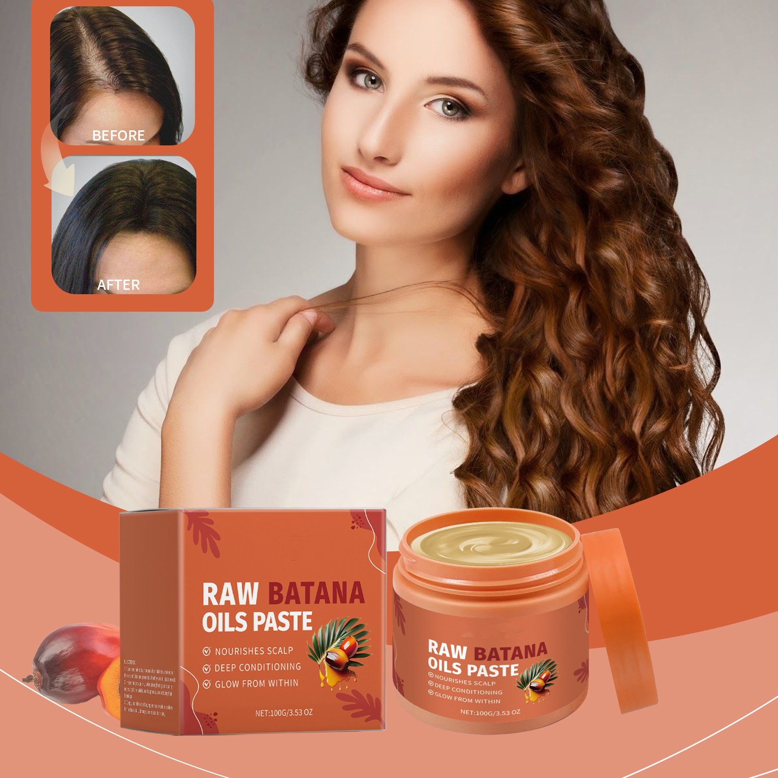 Batana Oil for Hair Grōwth, 100% Raw Batana Oil Prevent Hair Lōss ...