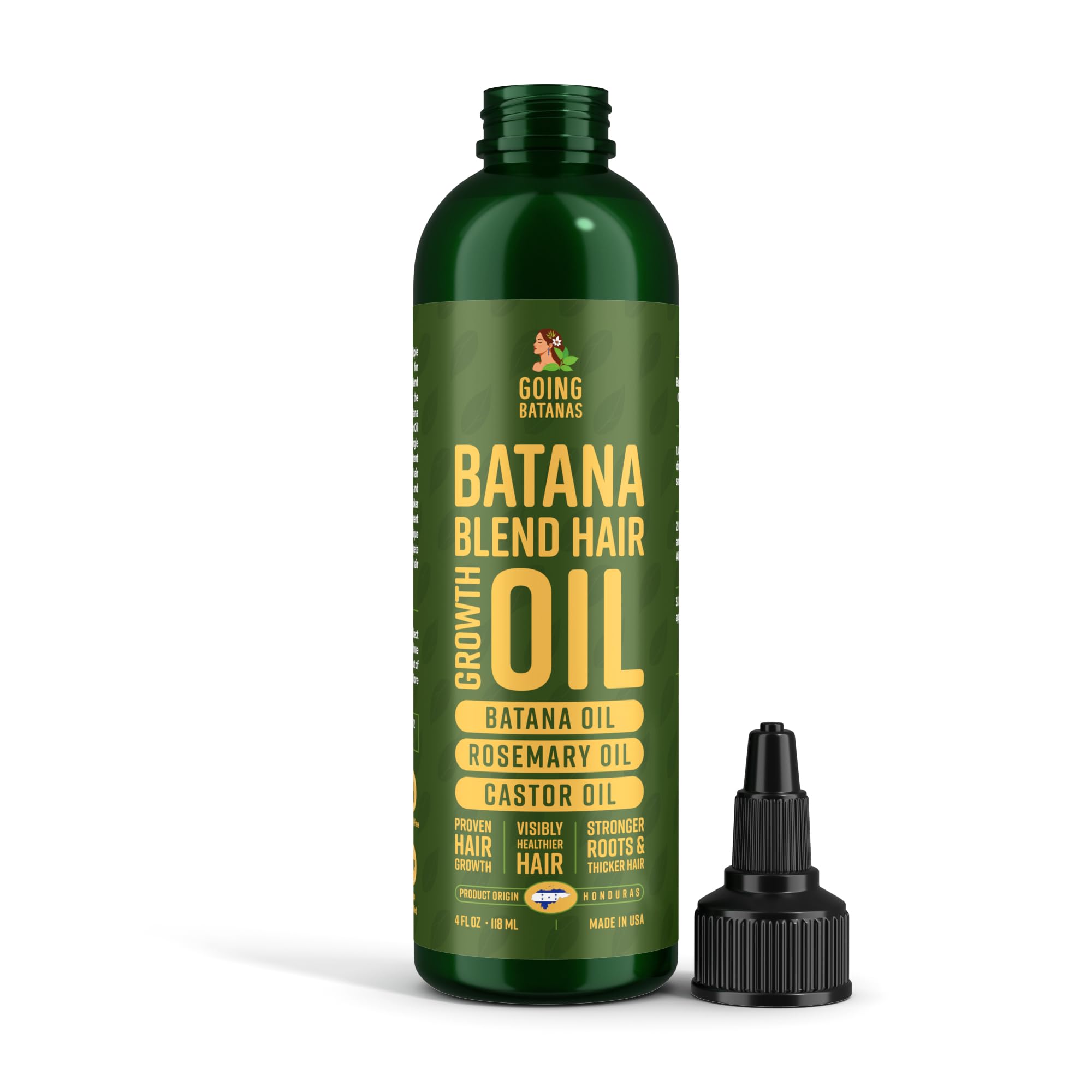 Batana Oil for Hair Growth (4oz) - Hair Growth Oil with Batana Oil Pure ...