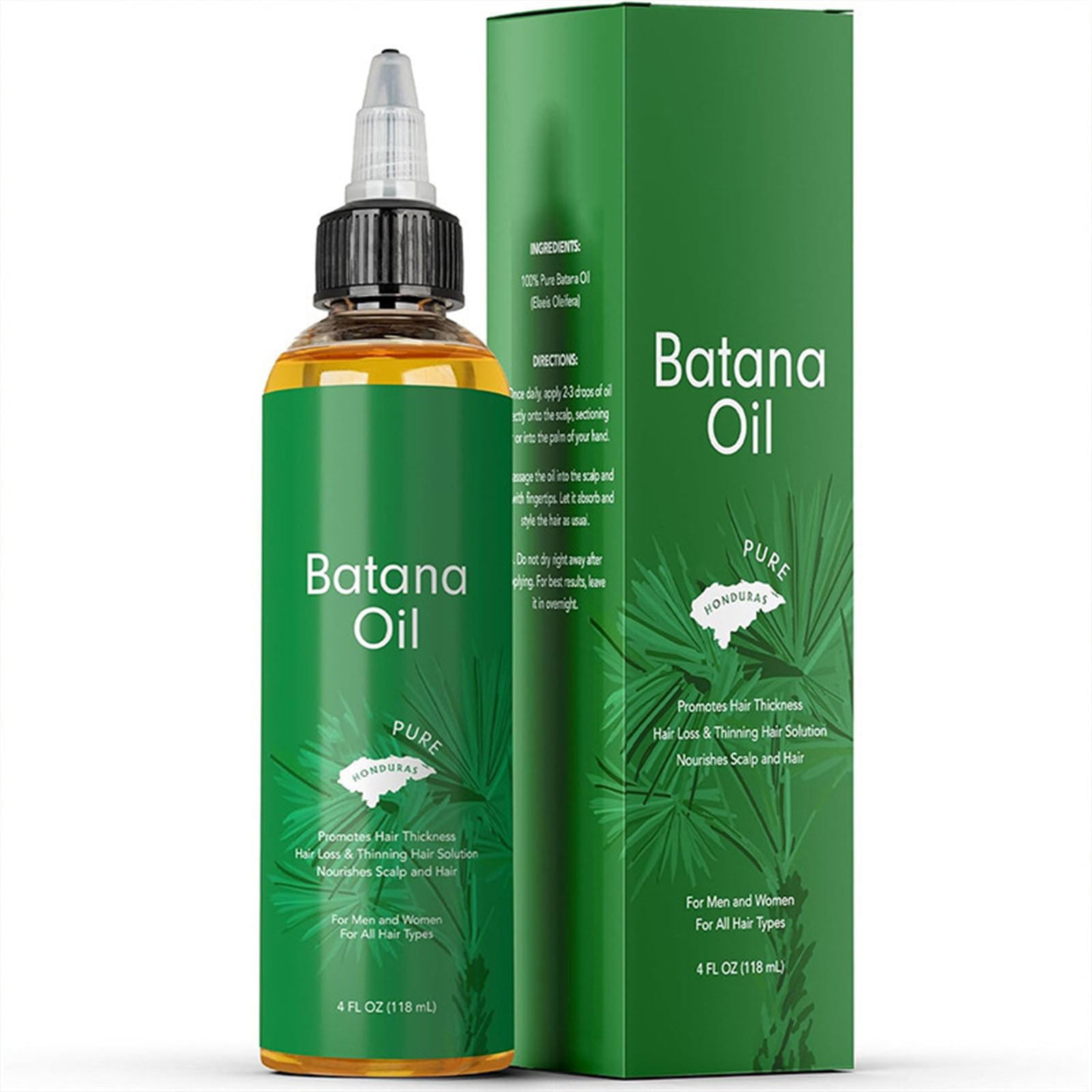 Batana Oil for Hair Growth – Dr. Sebi Organic Raw Batana Oil from Honduras – 100% Pure & Natural ...