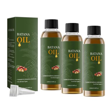 Batana Hair Oil Pure Cold Press by ALIVER 3 Pack, Rich in Fatty Acids ...