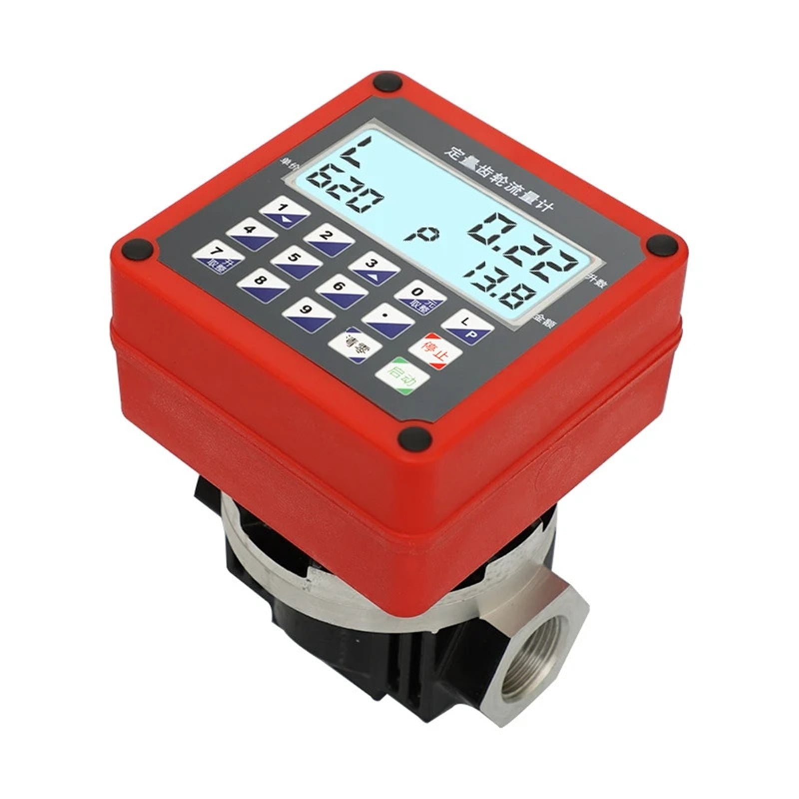 Batching Oval ar Flow Meter Backlit Display 12V 24V 1 Inch Electronic ...
