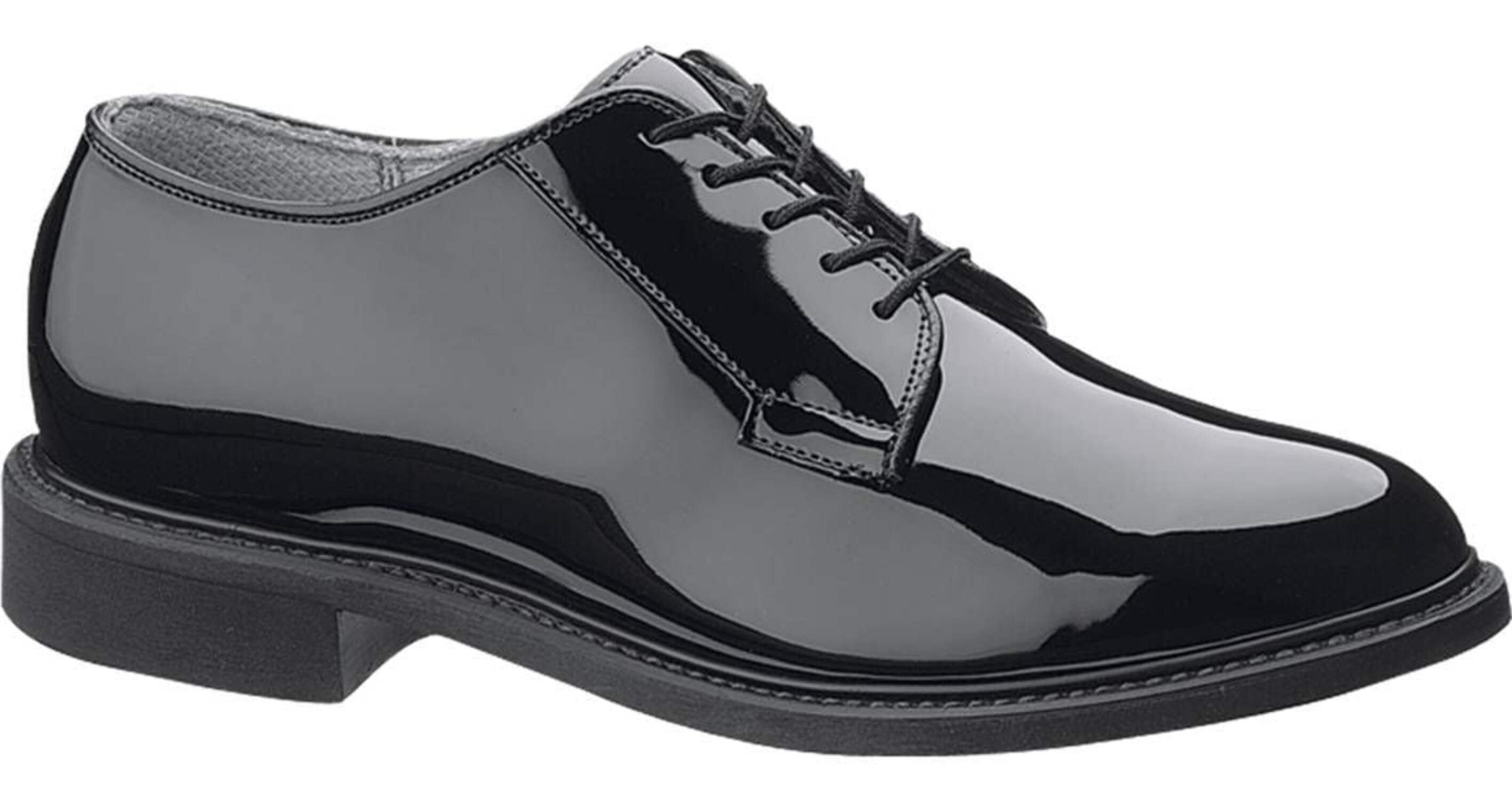 Bates 941-B Mens Uniform Black High Gloss Military Oxfords Shoes ...