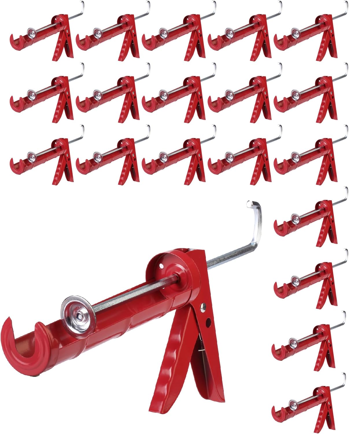 Bates- Caulking Gun, 10:1 Thrust Ratio, 20 Pack, Red, Caulking Tool Gun ...