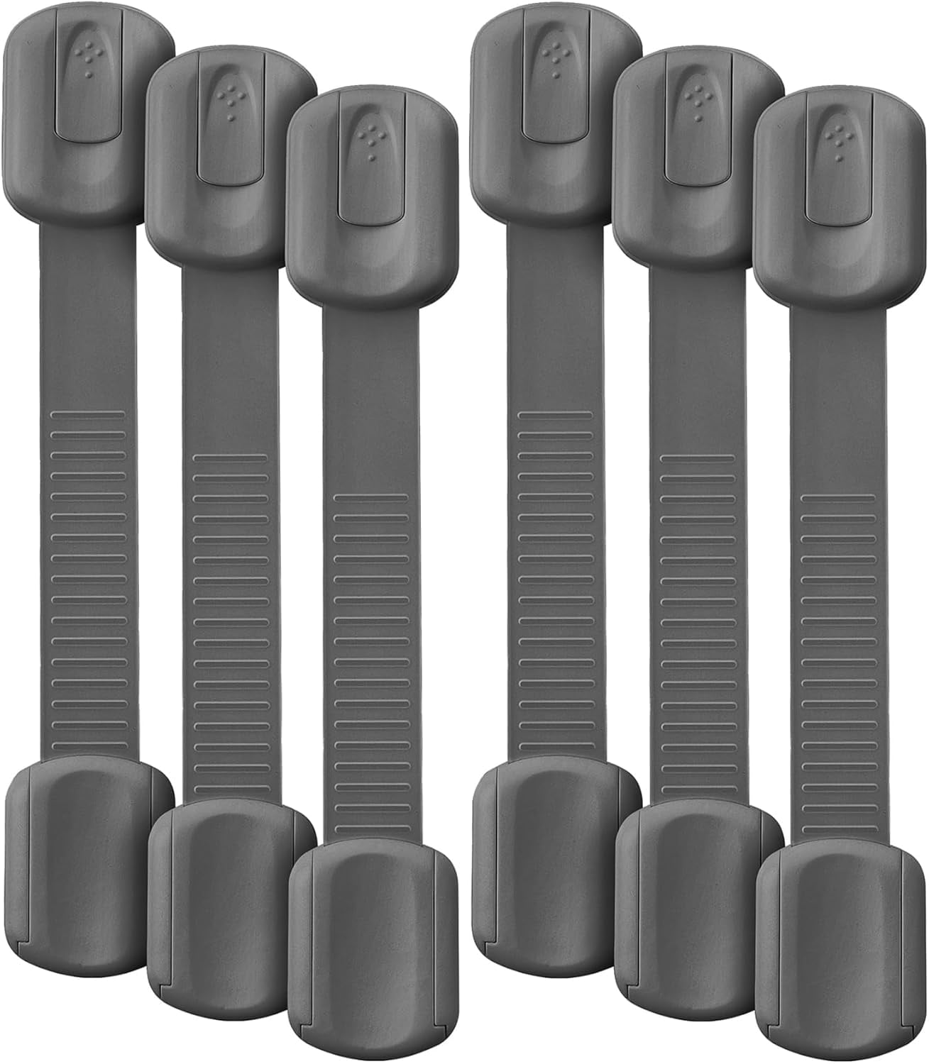 Bates- Child Safety Strap Locks, 6 Pack, Gray Baby Cabinet Locks ...