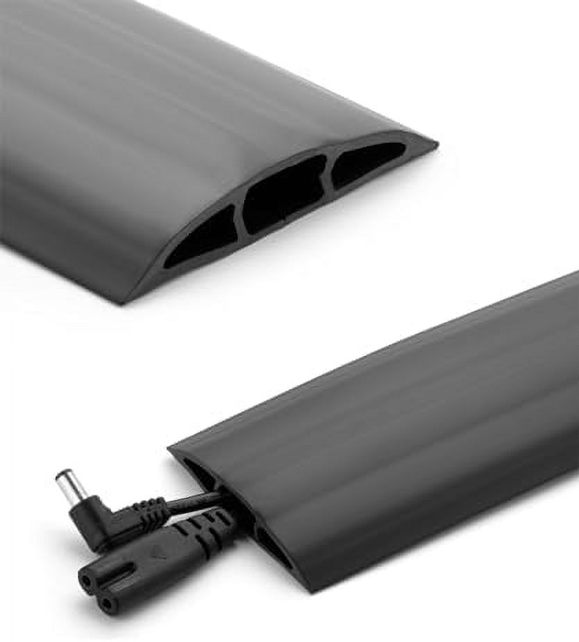 Bates- Floor Cord Cover, 12ft, Black, Cable Cover, Cord Cover Floor ...