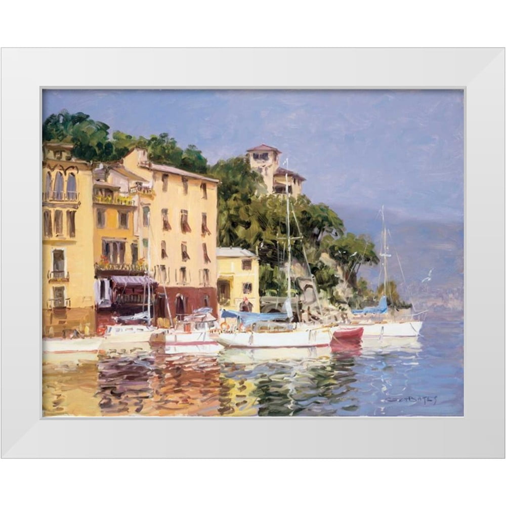 Bates, George 14x12 White Modern Wood Framed Museum Art Print Titled ...