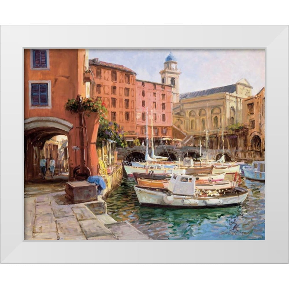 Bates, George 32x26 White Modern Wood Framed Museum Art Print Titled ...