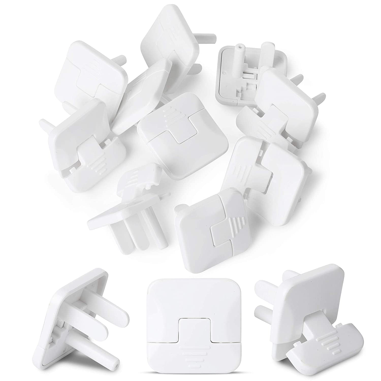 Bates- Outlet Covers Child Proof, 10 Pack, 3 Prong Outlet Covers, Baby ...