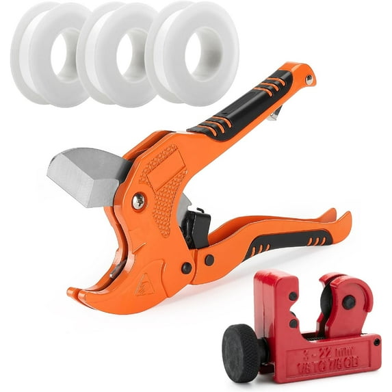 Bates PVC Pipe Cutter, Cuts up to 1-1/4", Mini Tube Cutter 1/8-7/8 ...