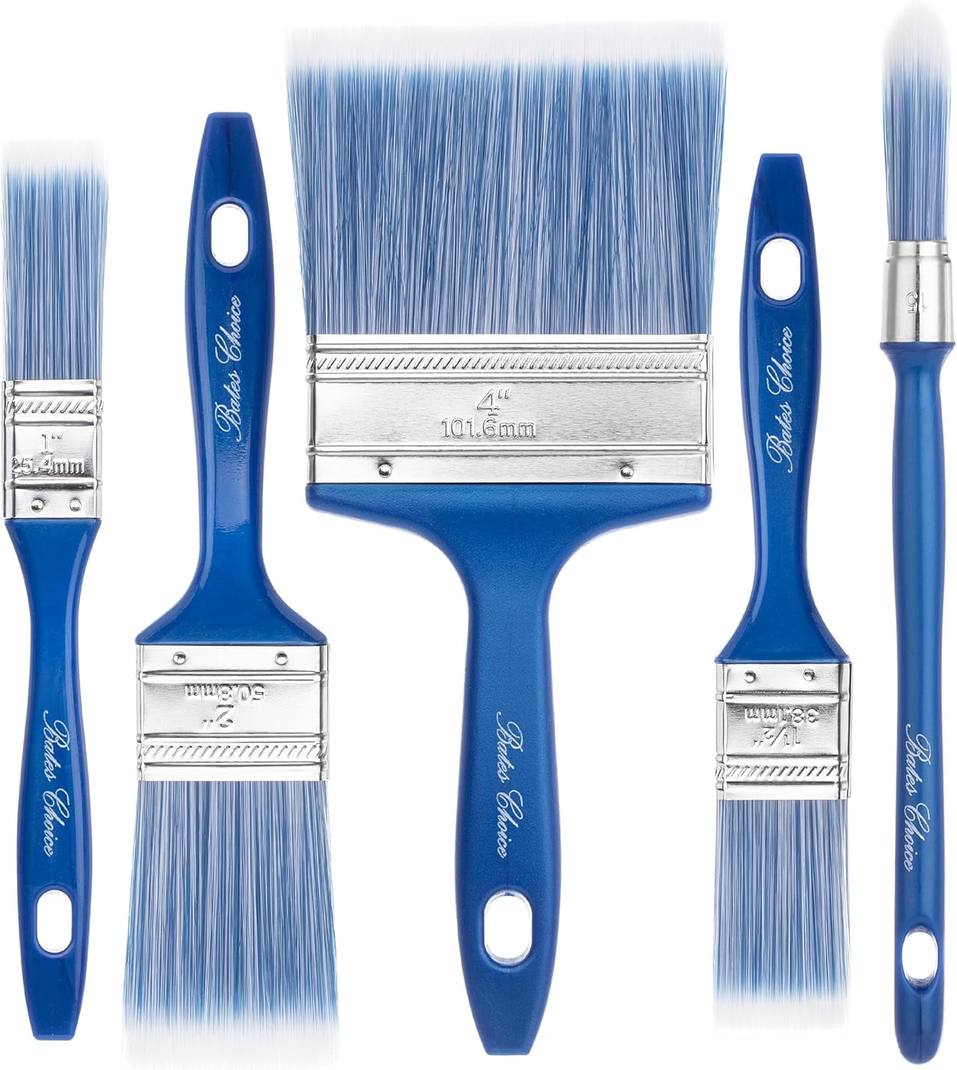 Bates- Paint Brushes for Walls, 5 Pack, Wall Paint Brushes(0.5"/1"/1.5 ...