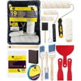 Bates- Paint Roller Kit, 19 pcs, Roller Set with Microfiber Sleeves ...