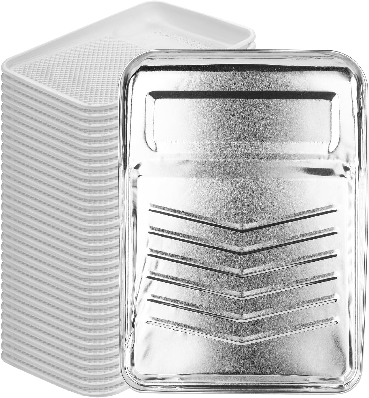 Bates- Paint Tray Liner, 9 Inch, 31 pcs, One Metal Paint Tray, 30 pcs ...
