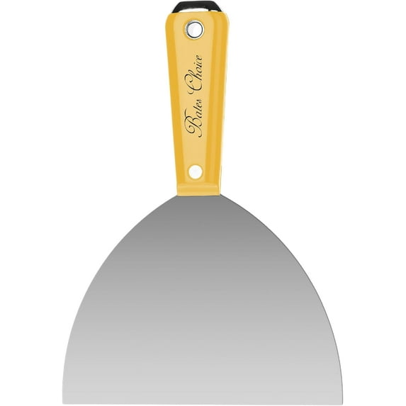 Bates- Putty Knife, 6 Inch, Carbon Steel, Yellow, Flexible, Metal ...