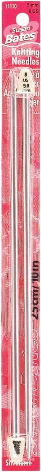Susan Bates Silvalume Single Point Knitting Needles 10"-Size 1/2.25mm ...