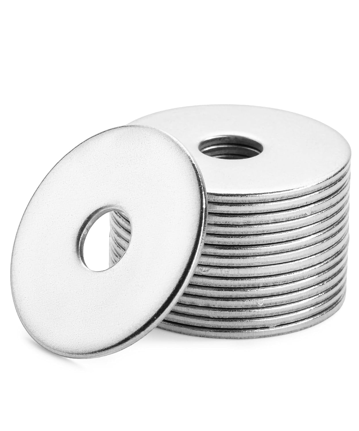 Bates- Stainless Steel Fender Washers, 1/4"x1", 100 pcs, 1/4 Stainless ...
