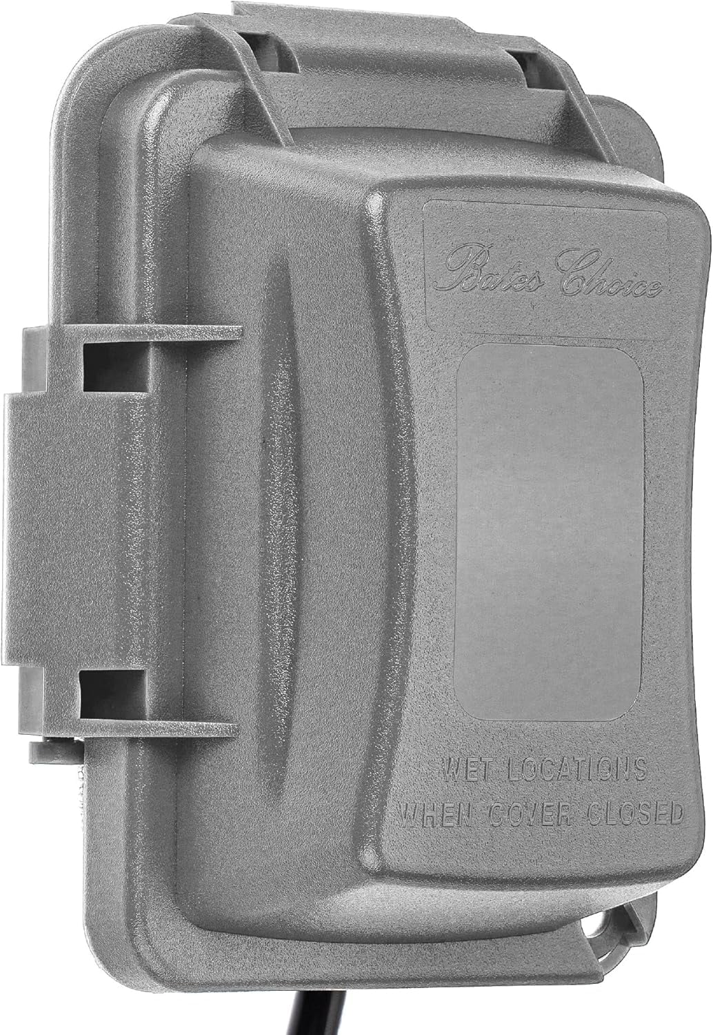 Bates- Weatherproof Electrical Outlet Cover, 1-Gang, Gray Outdoor ...