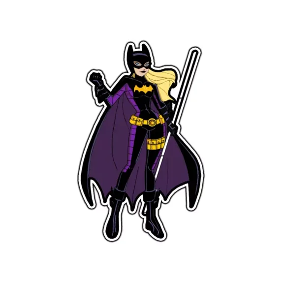 Batgirl Animated Style Waterproof Sticker Phone Decal Water Bottle ...