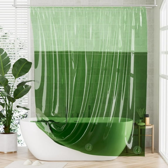 Bath 100% EVA Shower Curtain Liner, 72 x 72 Inches Heavy Duty Shower ...