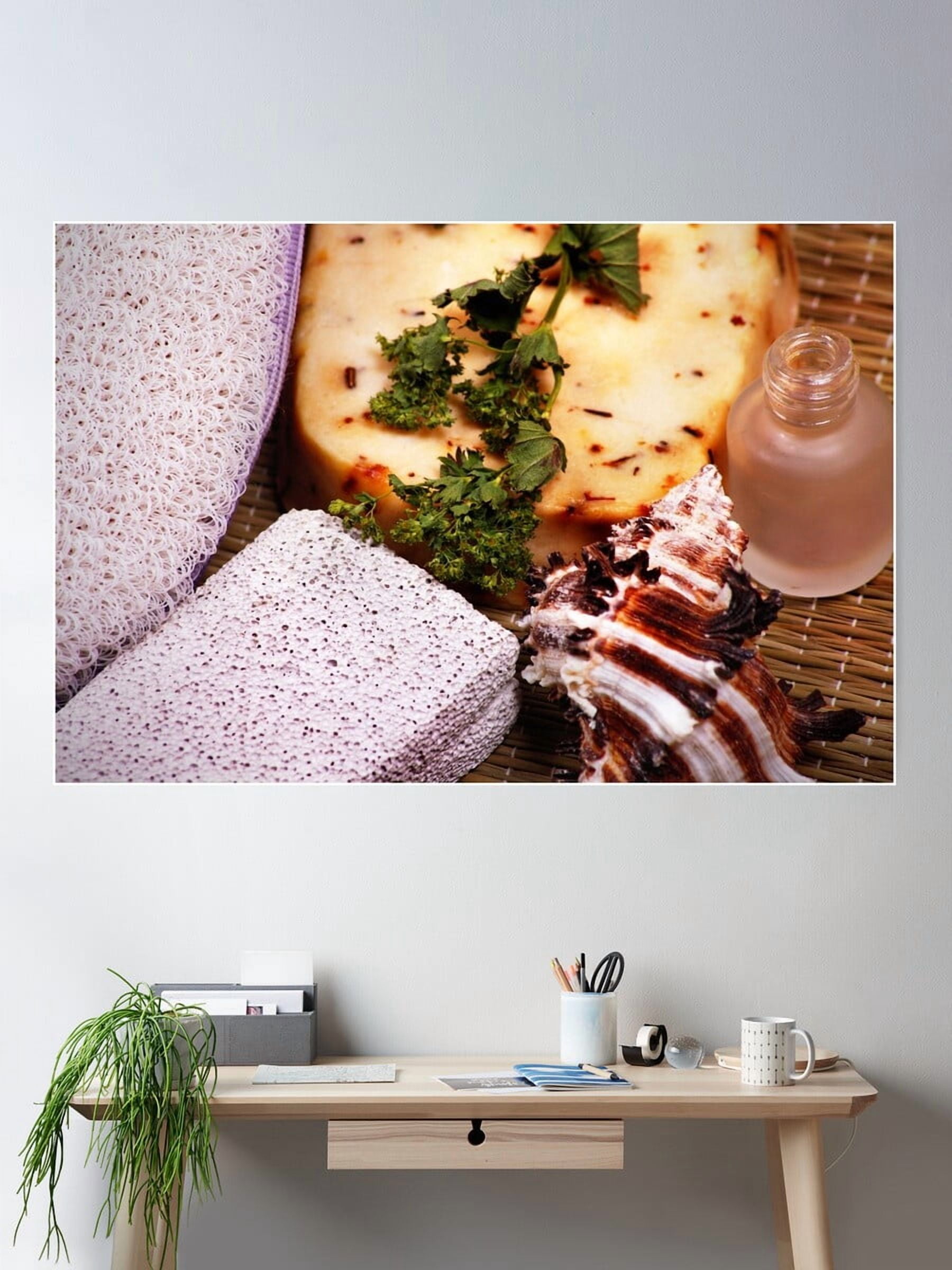 Bath Accessories For Body Hygiene Poster Wall Art Modern Wall Decor For ...