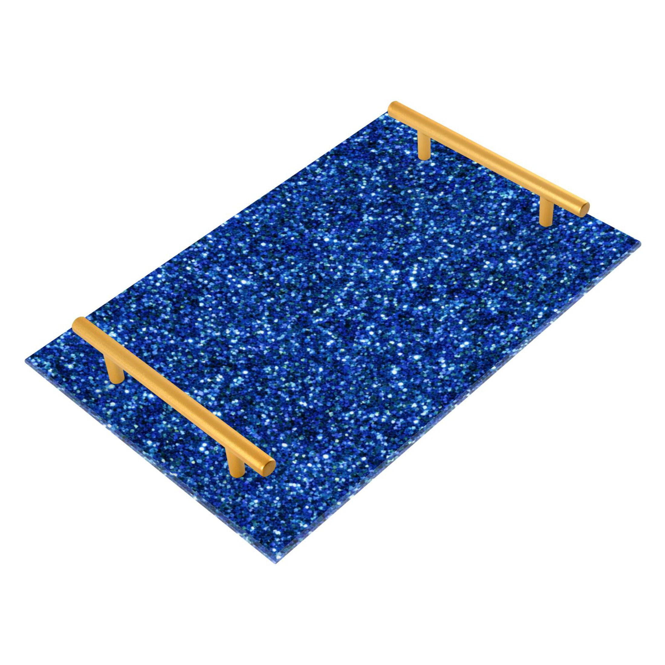 Bath Accessories Sets Single Print Decorative Tray With Handle For Home ...