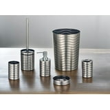 Bath Accessory Set Soho Silver - Walmart.com