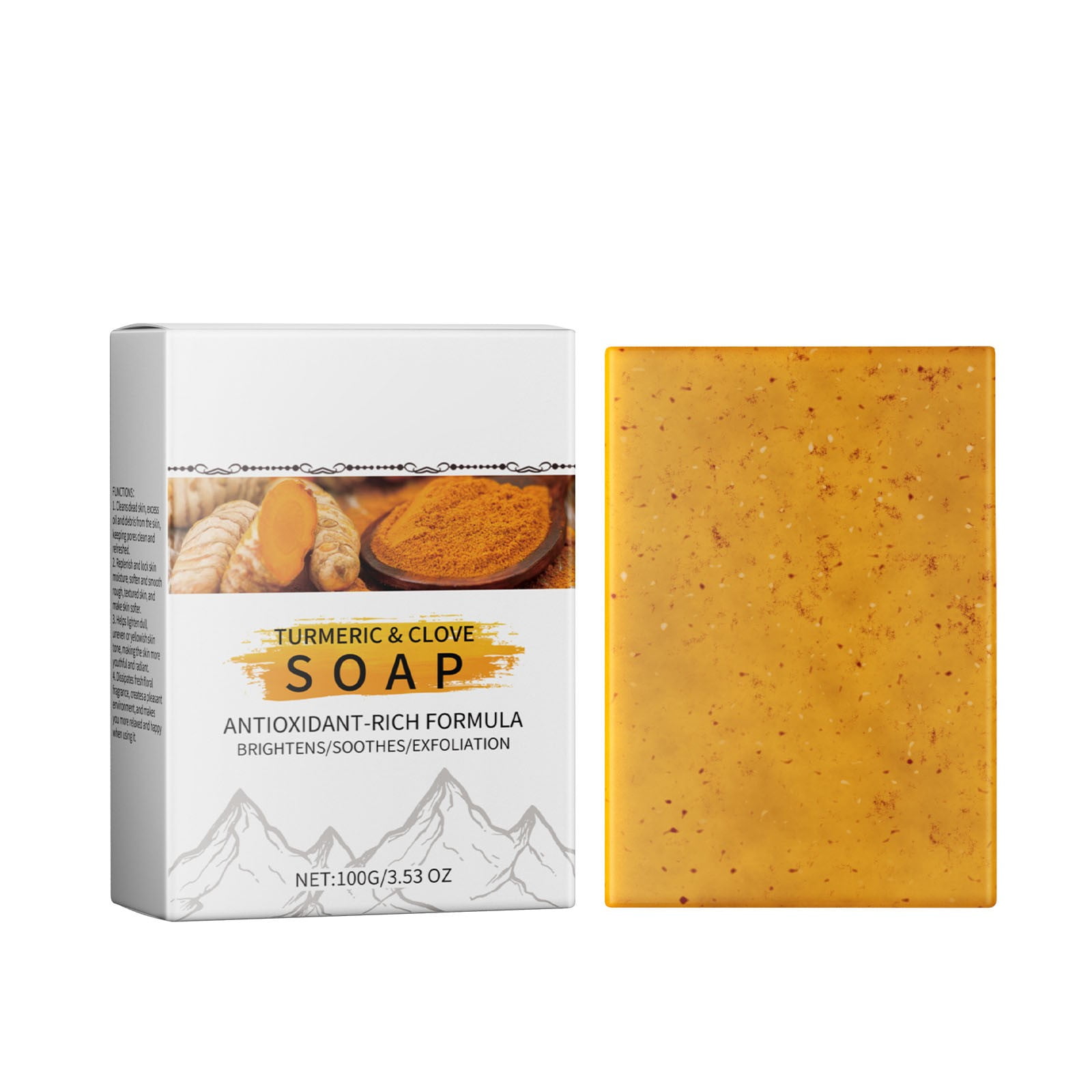 Bath Bar Soap, Face & Body Bar Soap, Soap Lemon Turmeric Soap Tablets ...