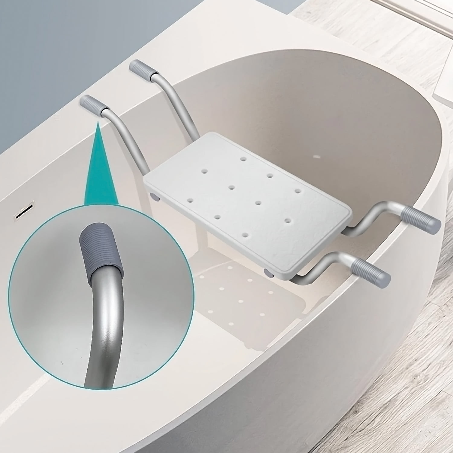 Bath Bench Seat, Suspended Bath Tub Shower Chair, Heavy Duty Aluminum ...