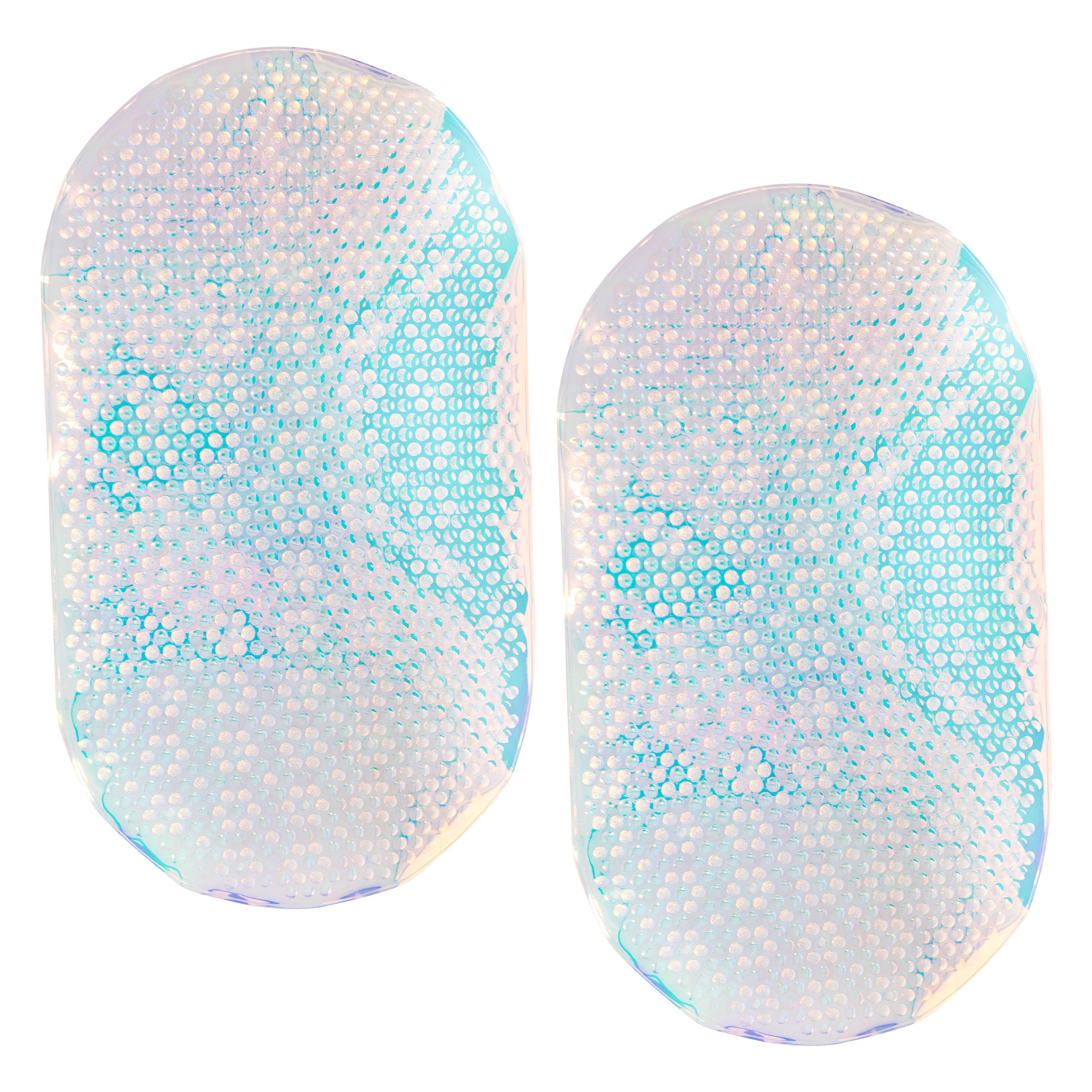 Bath Bliss 2 Pack PVC Anti-Slip Bathmat in Iridescent - Walmart.com