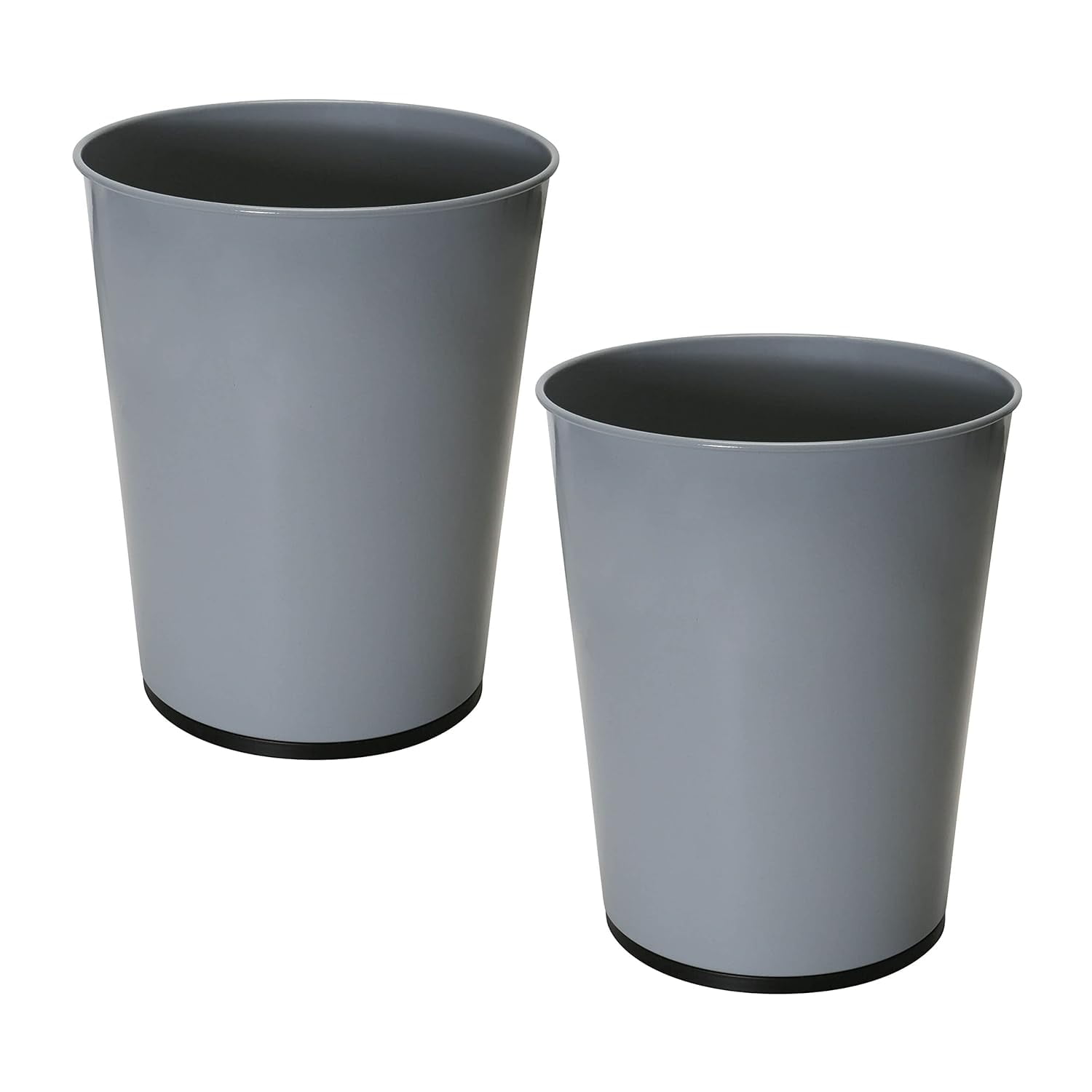 Bath Bliss 5 Liter Small Wastebasket | 2 Pack | Round Open Top | Trash ...