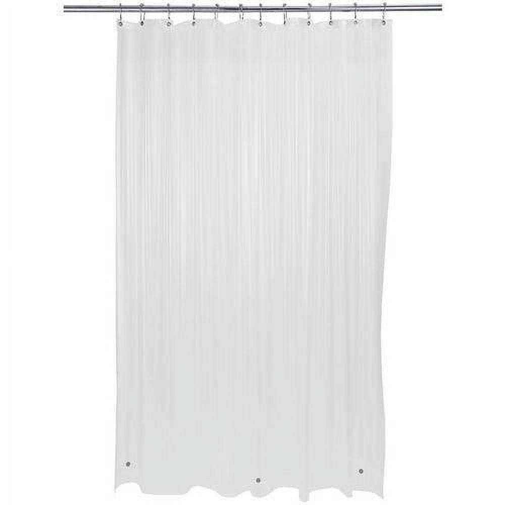 Bath Bliss 70" x 72" PVC Heavy Grommet Bathroom Shower Liner in Frost ...