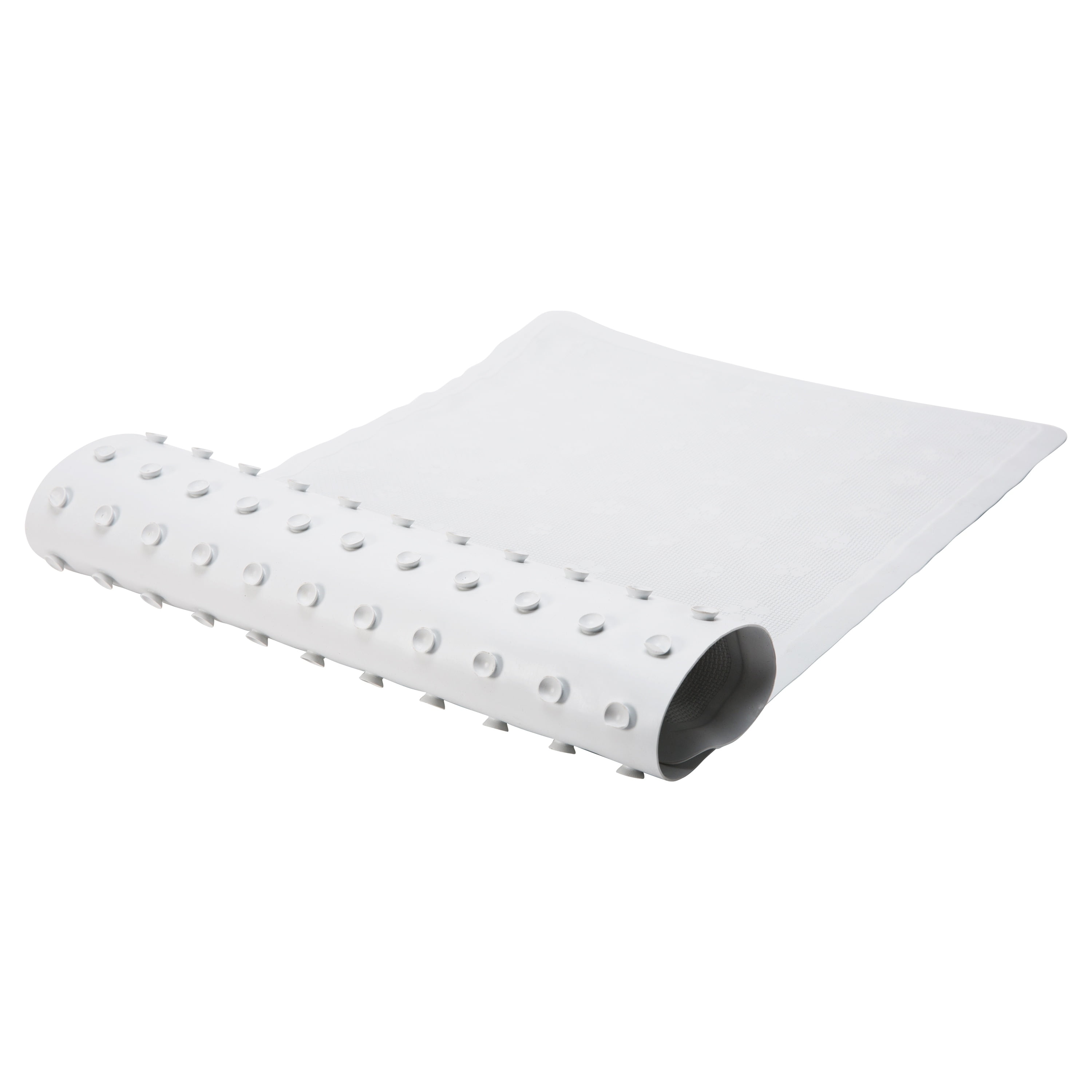 Bath Bliss Large Bath Mat - Non-Slip Rubber Material - White - Walmart.com