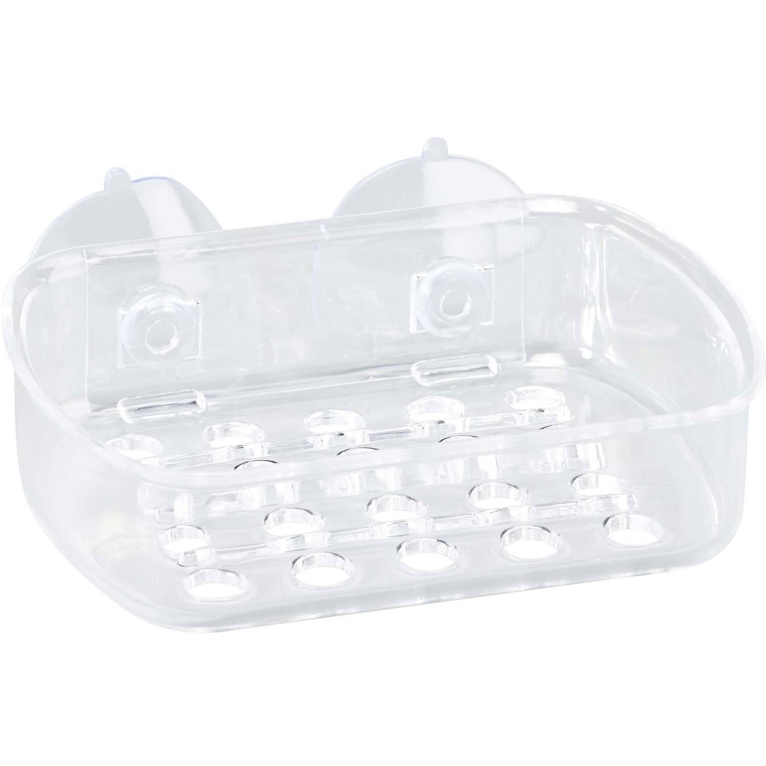 Bath Bliss Plastic Soap Dish, Suction Cup Mount, Clear - Walmart.com